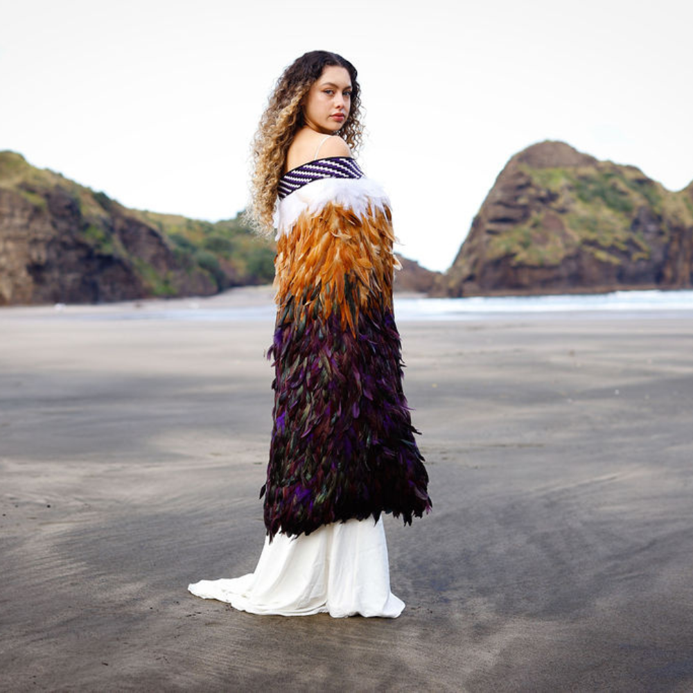 Wairua Purple Designs – Korowai by Hiria